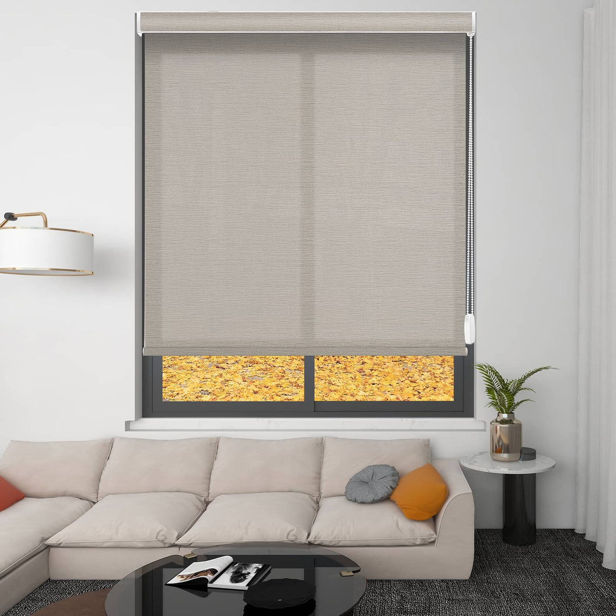 Custom Corded Blackout Roller Shades– Blinhdome
