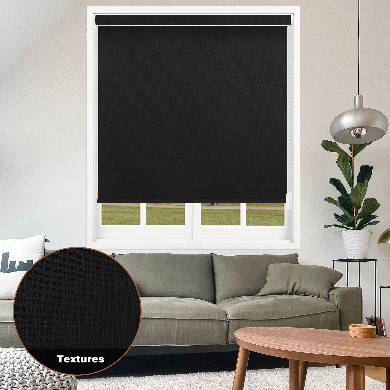 Custom Corded Blackout Roller Shades– Blinhdome